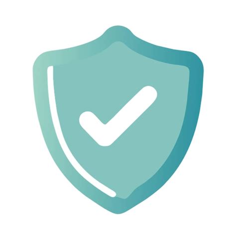 Shield Icon Colored Shapes Gradient Premium Ai Generated Vector