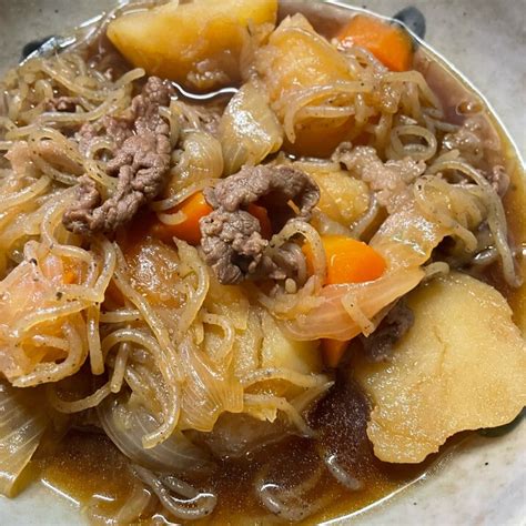 圧力鍋とすき焼きのたれで超簡単肉じゃが レシピ・作り方 By Wonma 楽天レシピ