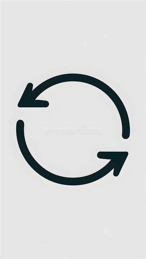 Dynamic Circular Motion Indicated By Two Arrows Rotating Around Each