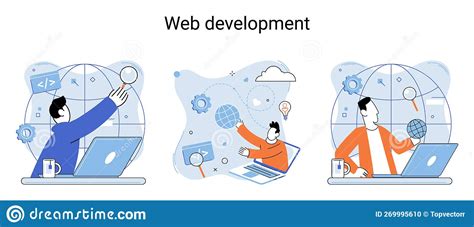 Web Development Coding And Programming Creation Digital Software Mobile Desktop Platforms