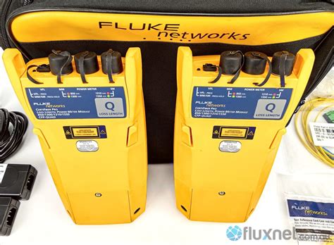 Fluke Networks DSX 5000 CertiFiber Pro Optical Loss Test Set CFP QUAD SM MM 850 1300 1310 1550nm