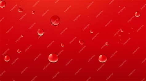 Premium Vector Water Drops On A Red Background