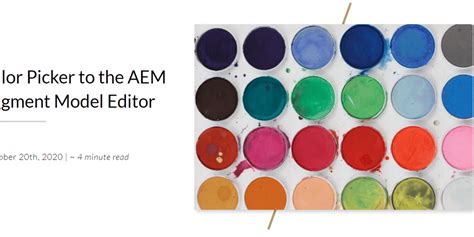Adding A Color Picker To The Aem Content Fragment Model Editor Dev