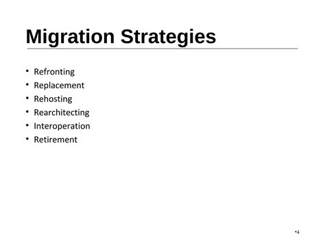 Migration Strategies And Methodologies Ppt
