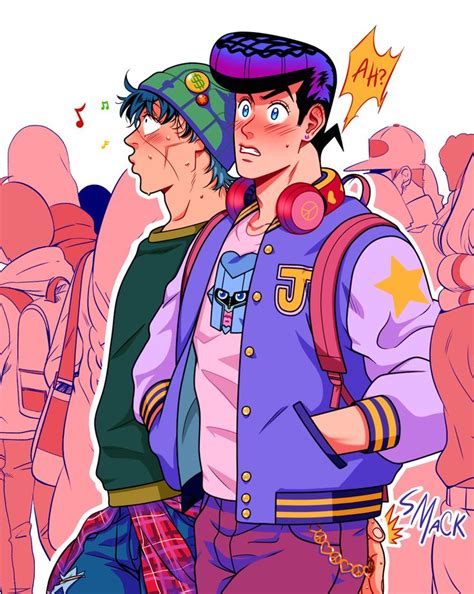 Okuyasu And Josuke By Tariah Furlow La Extraña Aventura De Jojo