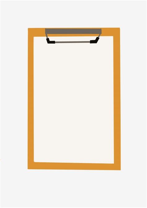 클립 일러스트 보드 플랫 스타일 사무용품 비즈니스 사무실 용 보드 클립이있는 클립 보드 Png 일러스트 및 Psd 이미지