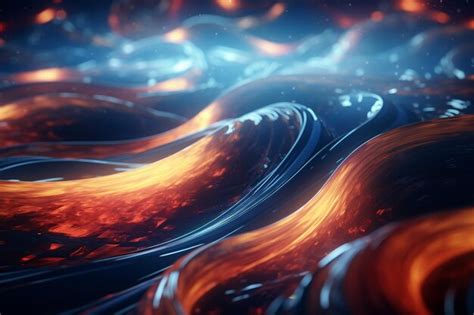 Premium Ai Image Surreal Abstraction Of Temporal Waves And Spatial 00557 03