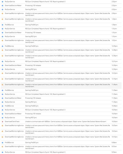 Unable To Retrieve Queue And History Items From Nzbget · Issue 1416