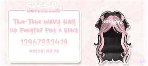 Pin De ️aesthetic Roblox Life ️ ️ Em Roblox Two Toned Hair Codes