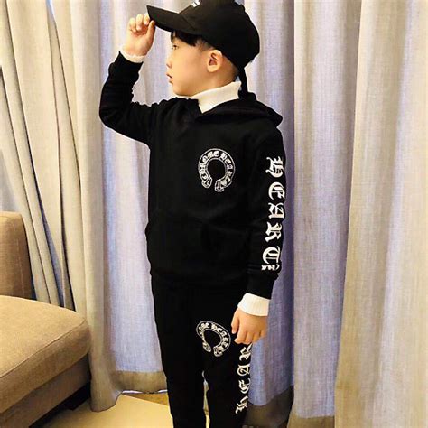 39％割引ブルー系 Xxs以下【破格値下げ】 超希少！クロムハーツ 子供服 80〜90cm セットアップ クロムハーツキッズ スウェット