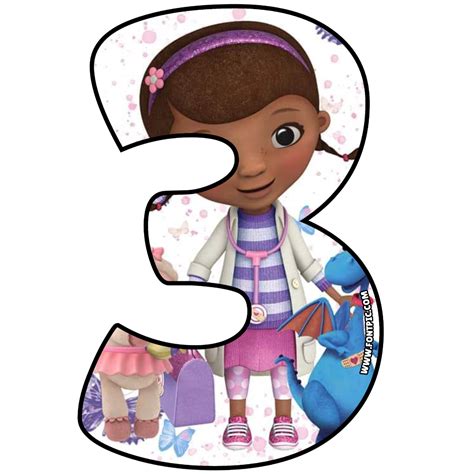 Doc McStuffins Number FontPic Com