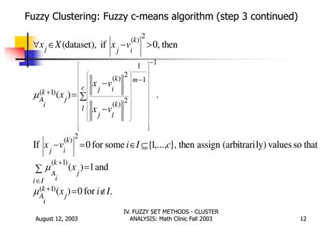 Ppt Iv Fuzzy Set Methods For Cluster Analysis And Super Brief Neural Networks Lecture 4