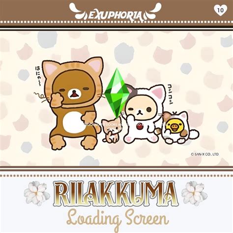 Rilakkuma Loading Screen 10 Exuph0r1a Sims In 2025 Rilakkuma Sims Sims 4