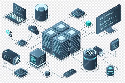 Premium Vector Computer Technology Isometric Illustration Computation