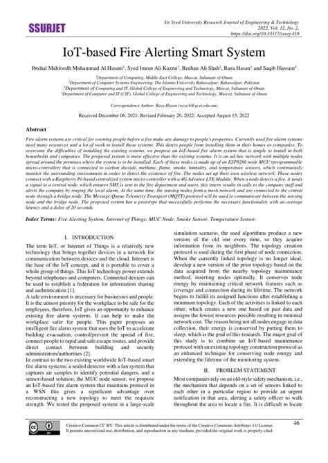 Pdf Iot Based Fire Alerting Smart System
