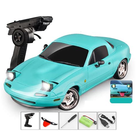 Ldrc 1804 Rtr 118 24g Rwd Rc Car Drift For Mazda Mx 5 Gyro Led Light On Road Full Proportional