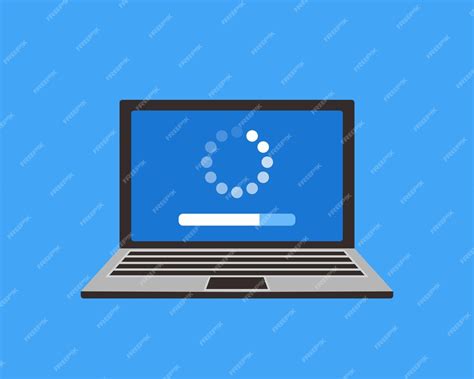 Premium Vector System Software Update And Upgrade Concept Loading Process In Laptop Screen