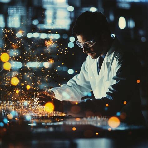 A Scientist Studying The Electronic Structure Of Molecules Using