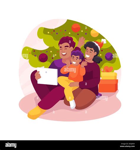Sending Greetings Isolated Cartoon Vector Illustration Stock Vector