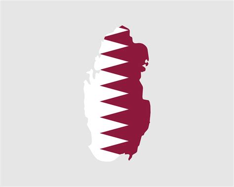 qatar flag map map of the state of qatar with the qatari country