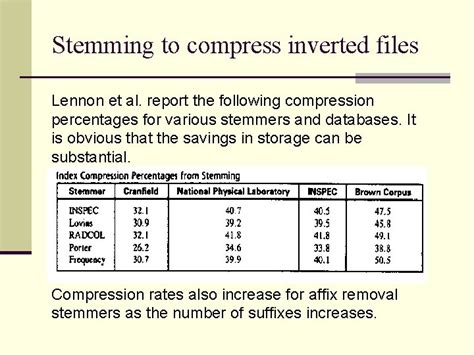 Outline N Introduction N Types Of Stemming Algorithms