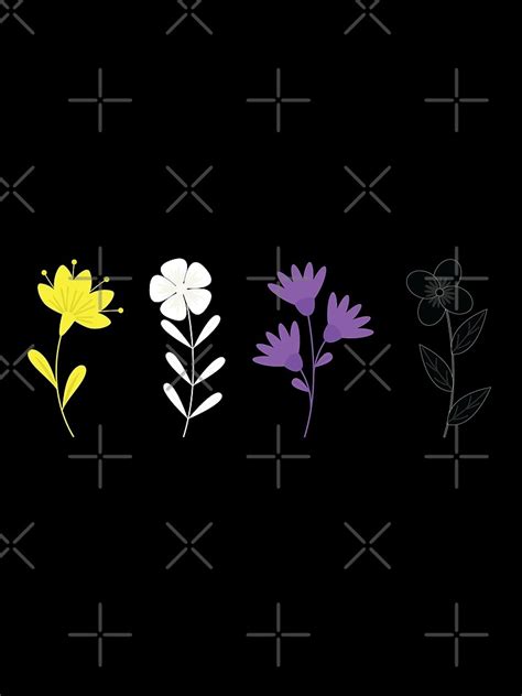 Non Binary Flowers T Proud Nonbinary Non Binary Gender Identity