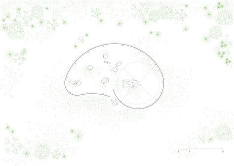 Translucent Curtains Surround Oasis Pavilion By Obba