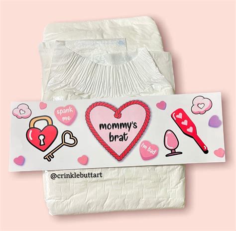 Abdl Bdsm Diaper Tape “mommys Or Daddys Brat” Valentines Day Cba