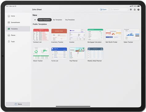 Zoho Sheet For Ipad Improved Ui External Keyboard Support And More