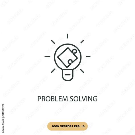 Problem Solving Icons Symbol Vector Elements For Infographic Web Stock