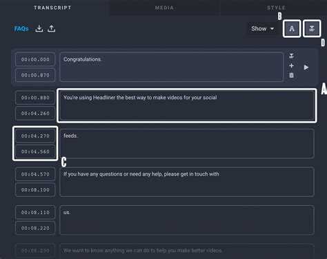 How Do I Edit My Captionstranscript In My Project Headliner By Sparemin