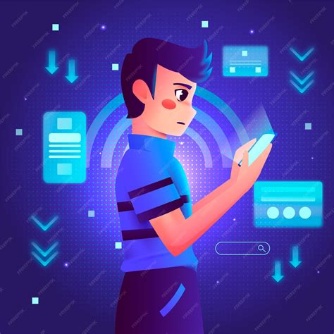 Free Vector Gradient Endless Scrolling Illustration