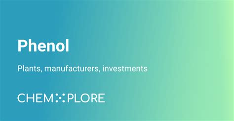 Phenol Plants And Manufacturers News