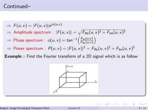 Lecture 13 Usage Of Fourier Transform In Image Processing PDF