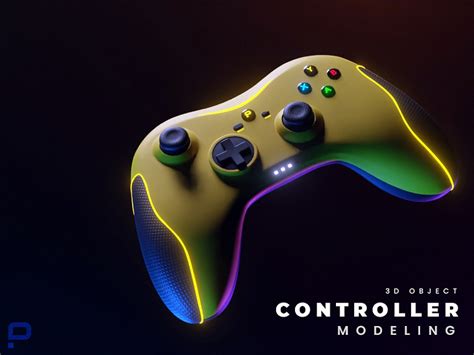 3d Model Game Controller By Pikselo On Dribbble