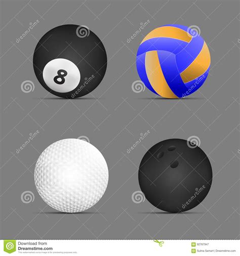 Шарик волейбола шарик биллиардов шар для игры в гольф шарик боулинга с серой предпосылкой