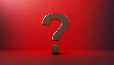 Premium Photo Question Mark On Red Background 3d Rendering Faq And Qa Problem Solution
