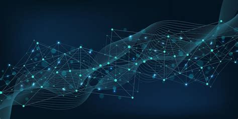 Premium Vector Abstract Plexus Background With Connected Lines And Dots Digital Data Visualization