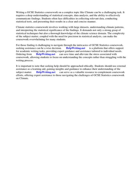 Gcse Statistics Coursework Climate Download Free Pdf Statistics