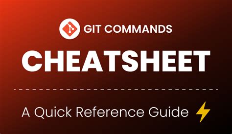 Git Commands Cheatsheet A Quick Reference Guide⚡ By Muhammad
