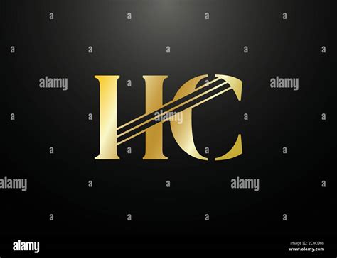Initial Monogram Letter H C Logo Design Vector Template Hc Letter Logo