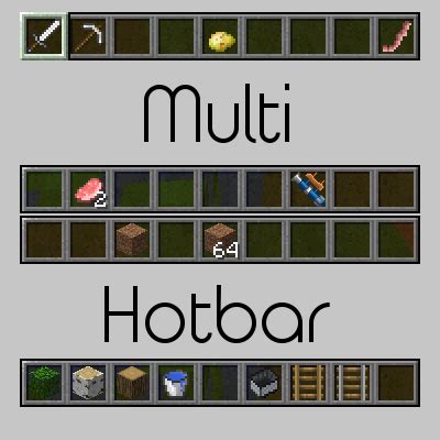 Multi Hotbar Mod 1 12 2 1 11 2 One Is Never Enough Mc Mod Net