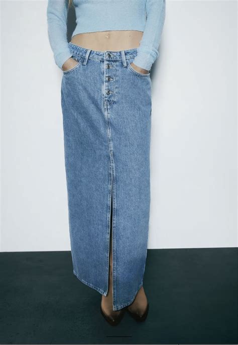 Джинсова Спідниця юбка Zara Maxi 898 грн Спідниці міді Фонтанка на Olx