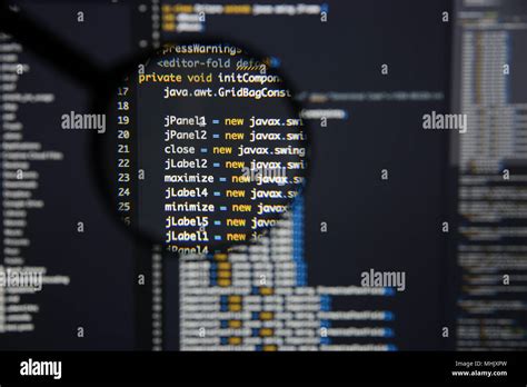 Real Java Code Developing Screen Programing Workflow Abstract Algorithm Concept Lines Of Java