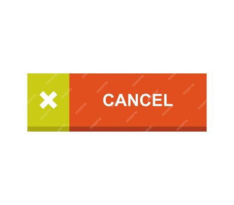 Premium Vector Cancel Button