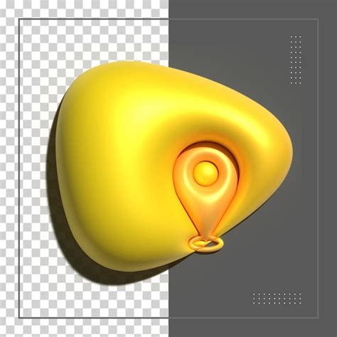 Premium PSD D Rendering Golden Realistic D Map Pin Gps Pointer Markers Pointer Location Icon