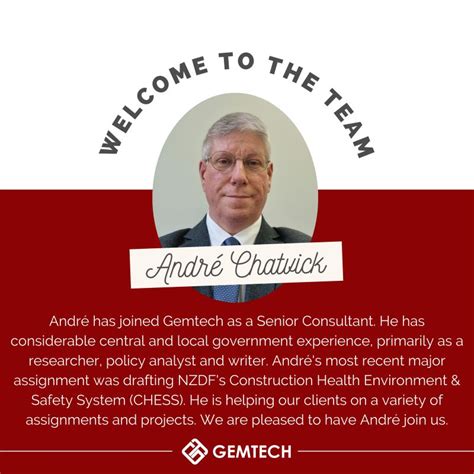 Gemtech Solutions On Linkedin Welcome To The Team Andre Chatvick
