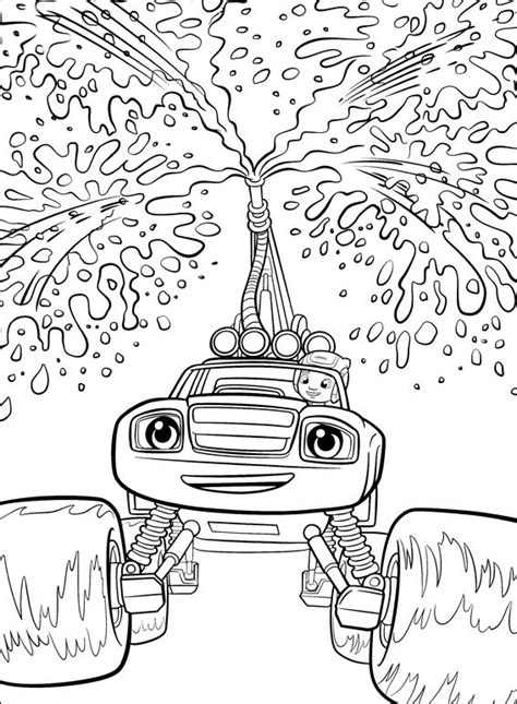Blaze Coloring Page