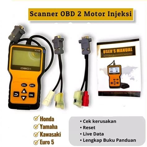 Jual Scanner Scaner Obd 2 Tester Multifungsi Motor Injeksi Scaner Obd2