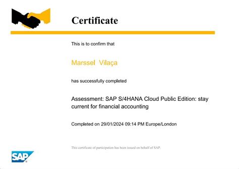 After Taking The Certification Exam For S4hana Cloud Sap Has Now Released An Assessment Exam To